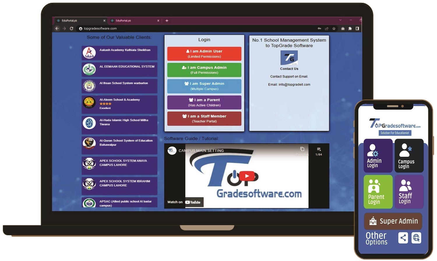 No.1 School Management System - TopGrade Software